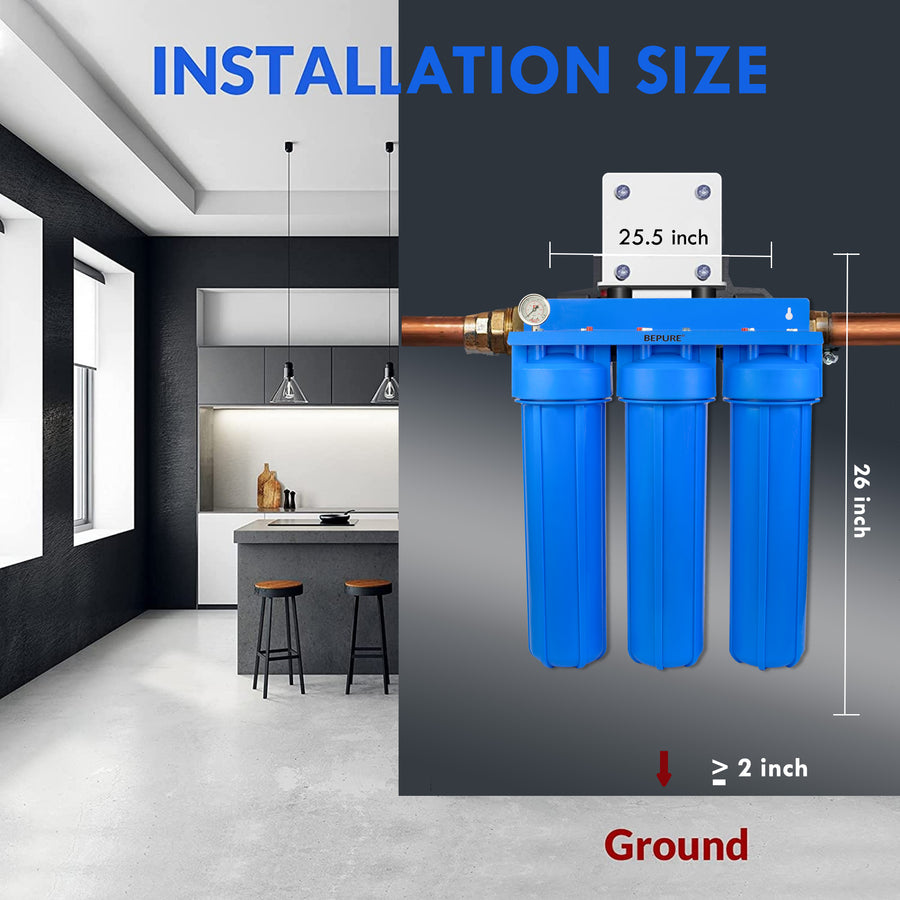 Bepure Main Line Water Filter | Whole House Water Filtration System