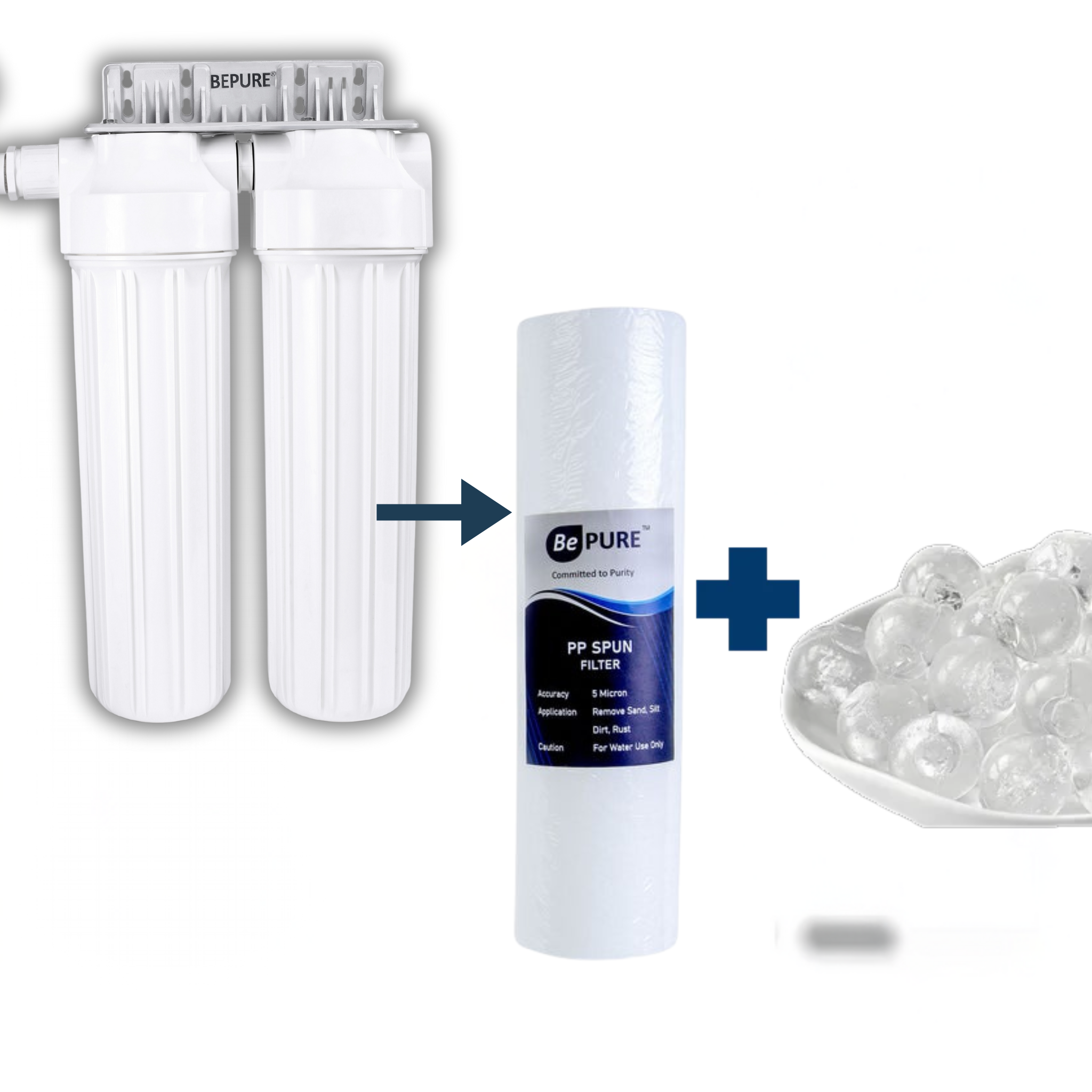 Refill for MF 2 Whole House Water Filter ( Spun Filter+ Antiscalant me