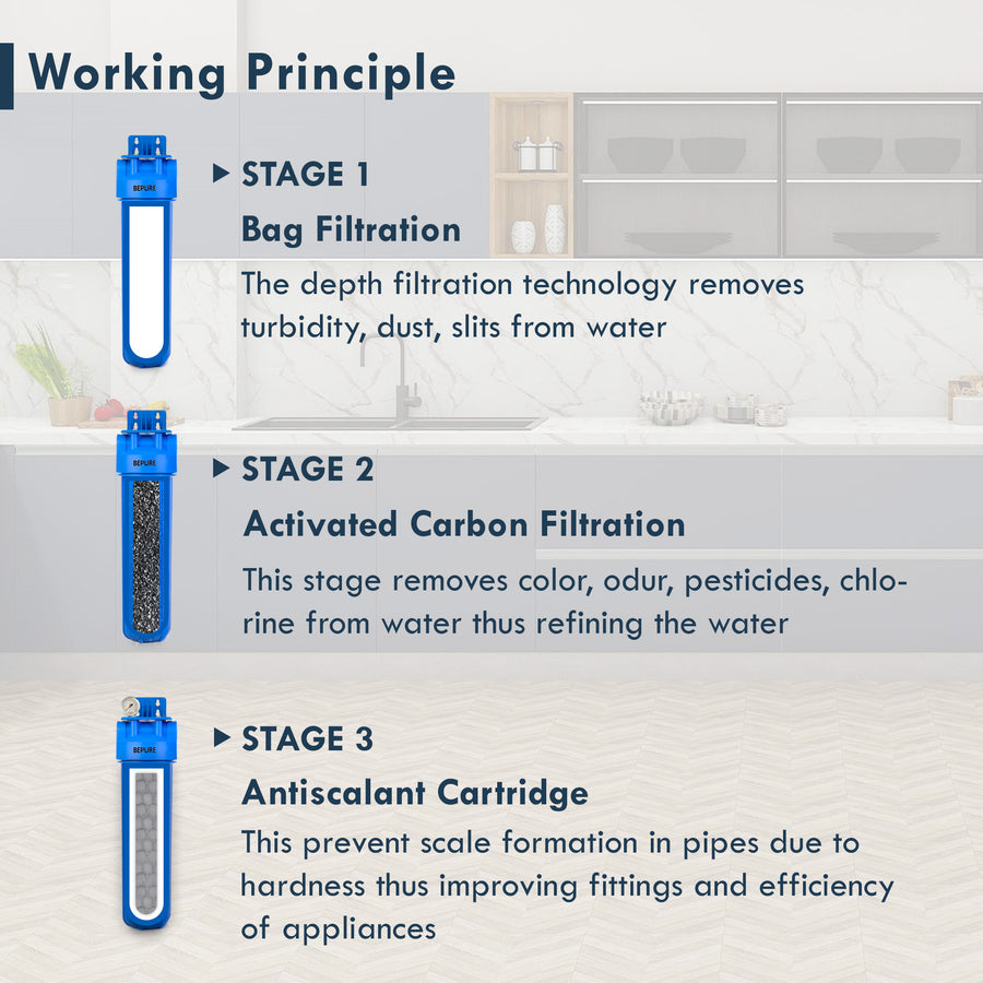 Bepure Main Line Water Filter | Whole House Water Filtration System